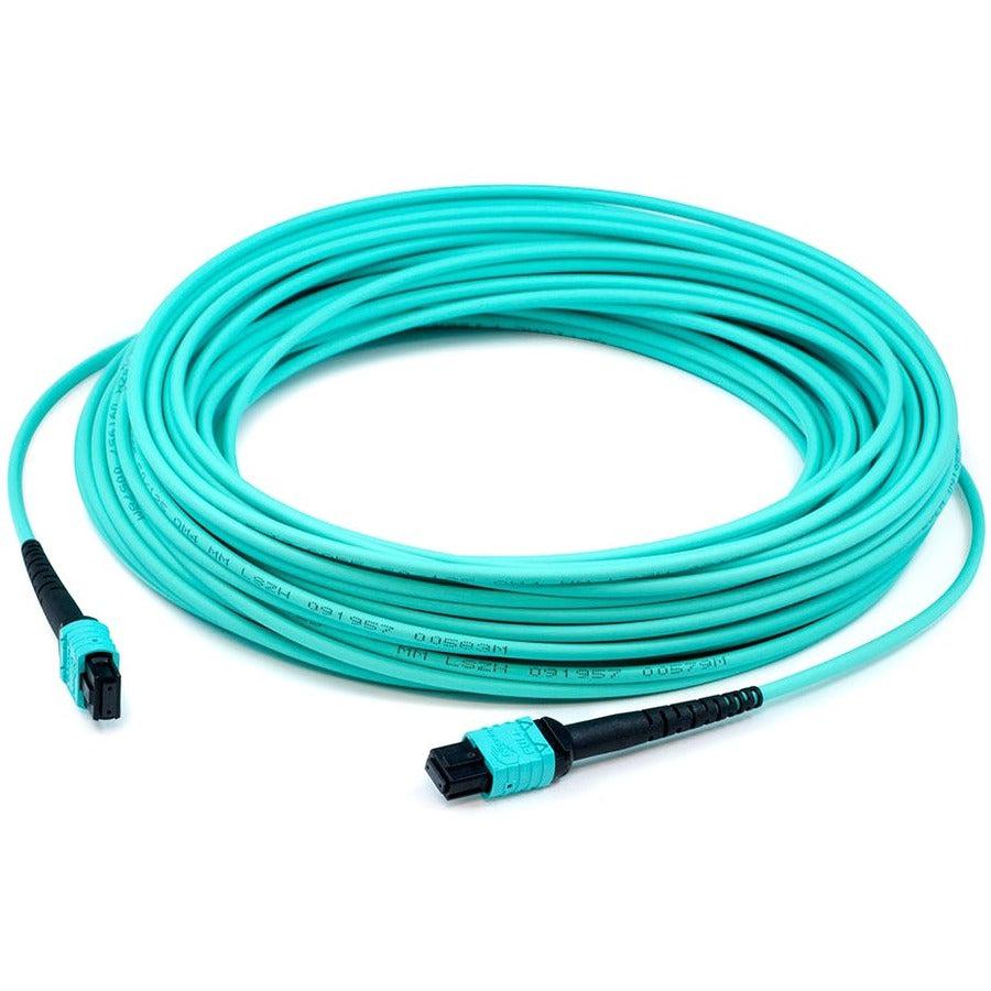 AddOn 40m MPO (Female) to MPO (Female) Aqua OM4 Duplex Fiber ADD-MPOMPO ...