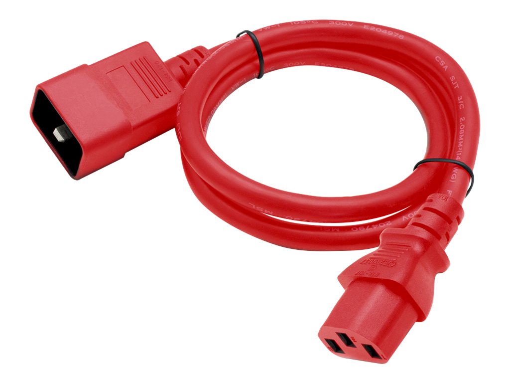 AddOn - Power extension cable - power IEC 60320 C13 to IEC 60320 C20