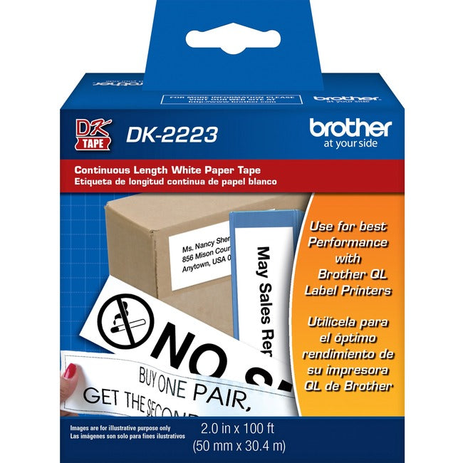 Continuous Length Paper Label 50Mm X 30.4M (1.97Inches X BRO-DK2223