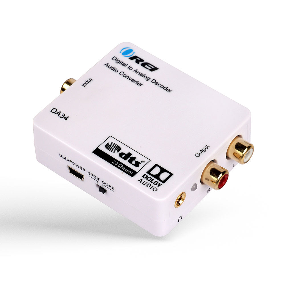Dolby Digital to Analog Audio Converter Decoder -SPDIF/Coaxial Input t