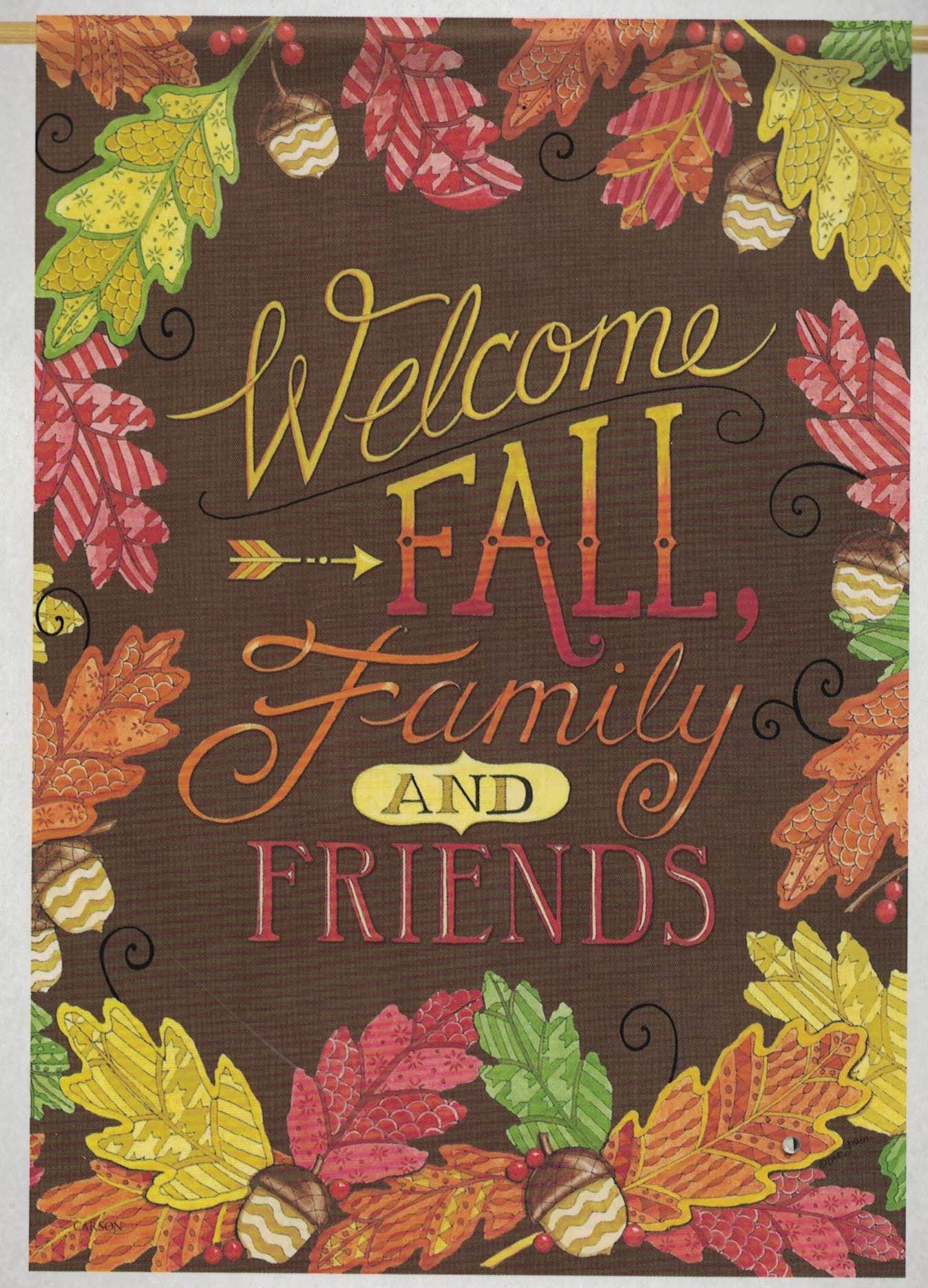 Fall Family Friends Flag - Large Flag