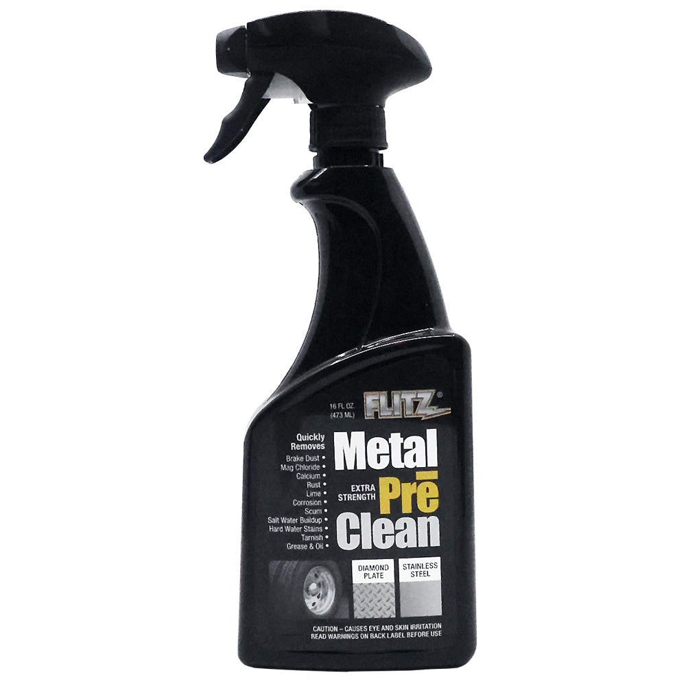 Flitz Metal Pre-Clean - All Metals Icluding Stainless Steel - 16oz Spr