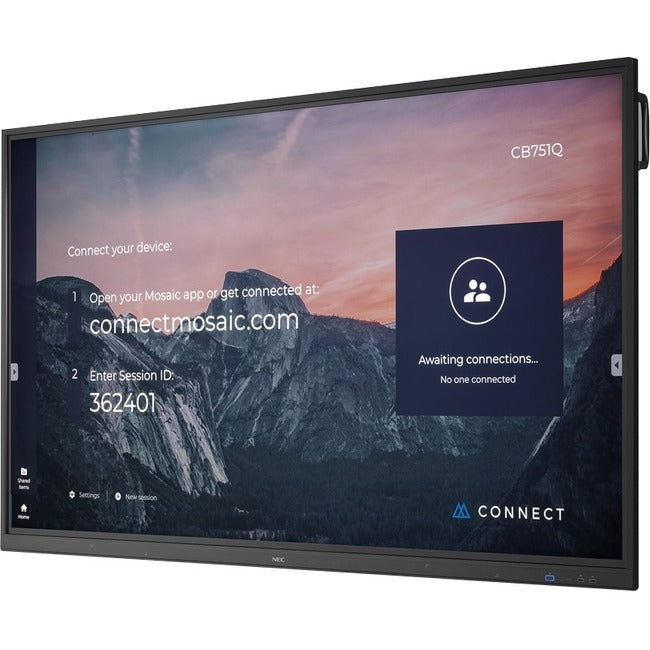 NEC Display 75 UHD Collaborative Board" CB751Q-C1