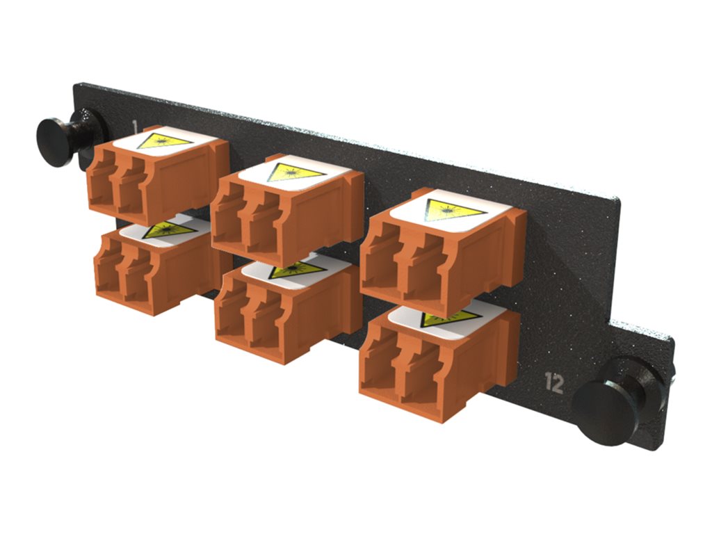 Ortronics Infinium M4 - Patch panel adapter - keyed front non-keyed re