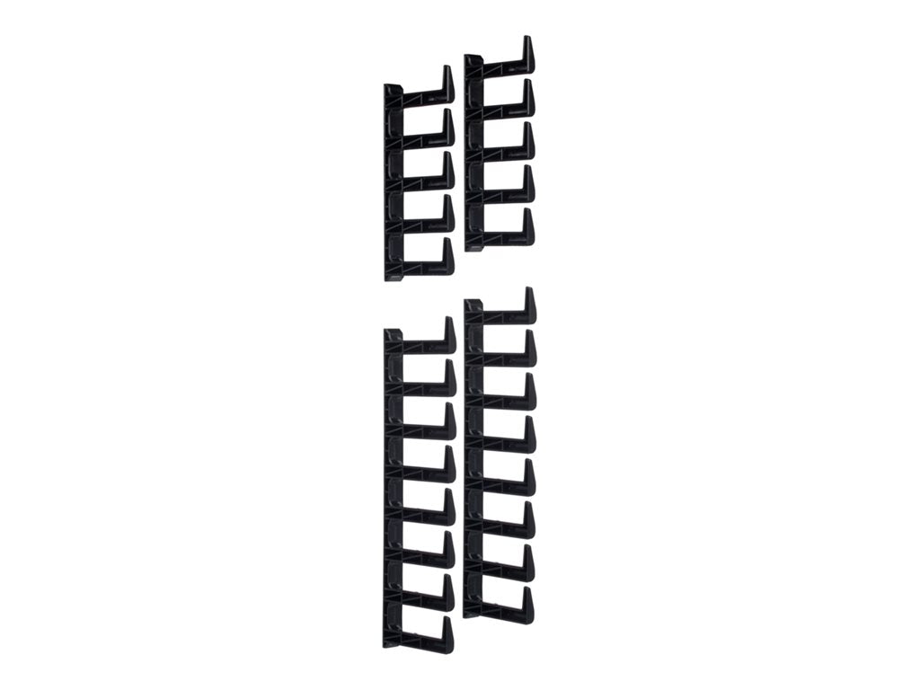 Panduit FlexFusion - Rack cable management finger kit - black XG-FMS45