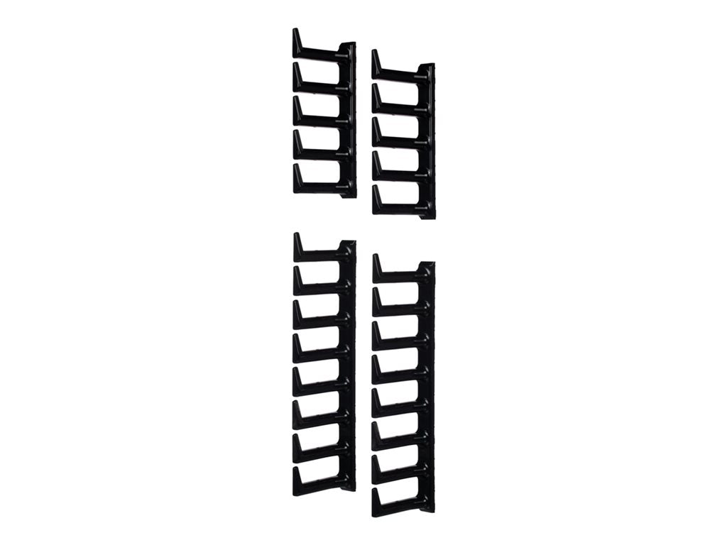 Panduit FlexFusion - Rack cable management finger kit - black XG-FMS45