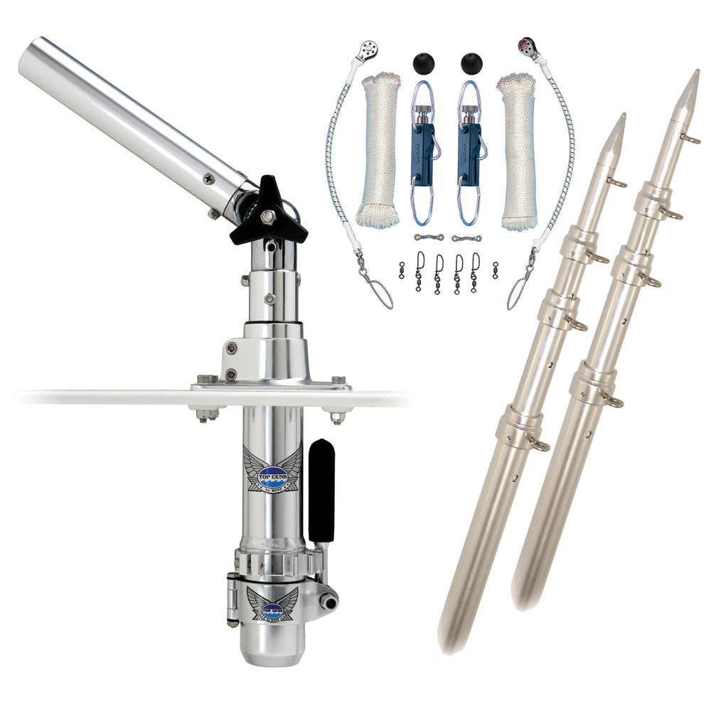 Rupp Classic Top Gun Outrigger Kit w/15' Poles & Complete Single Line ...
