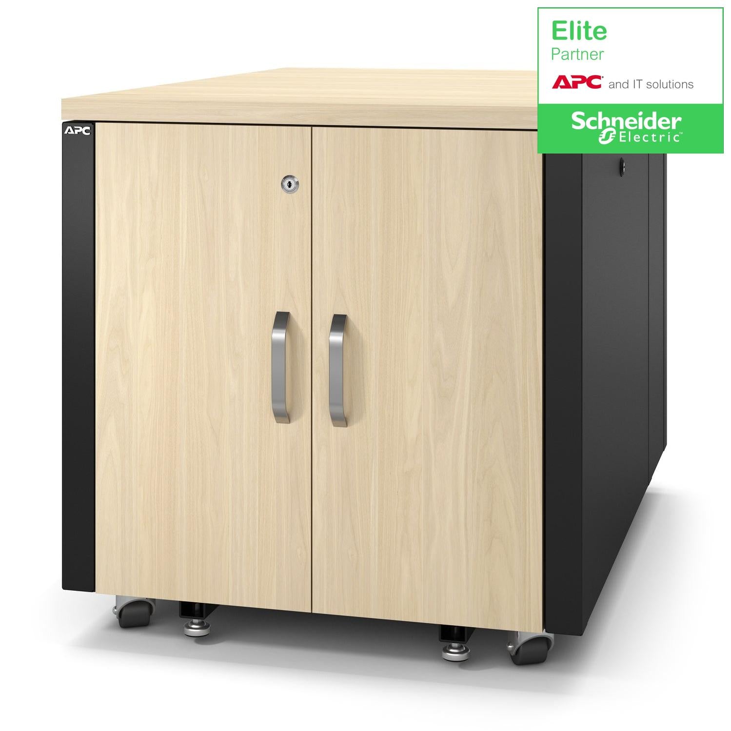 Soundproof Server Rack APC NetShelter 12U Quiet Office Cabinet AR4012A