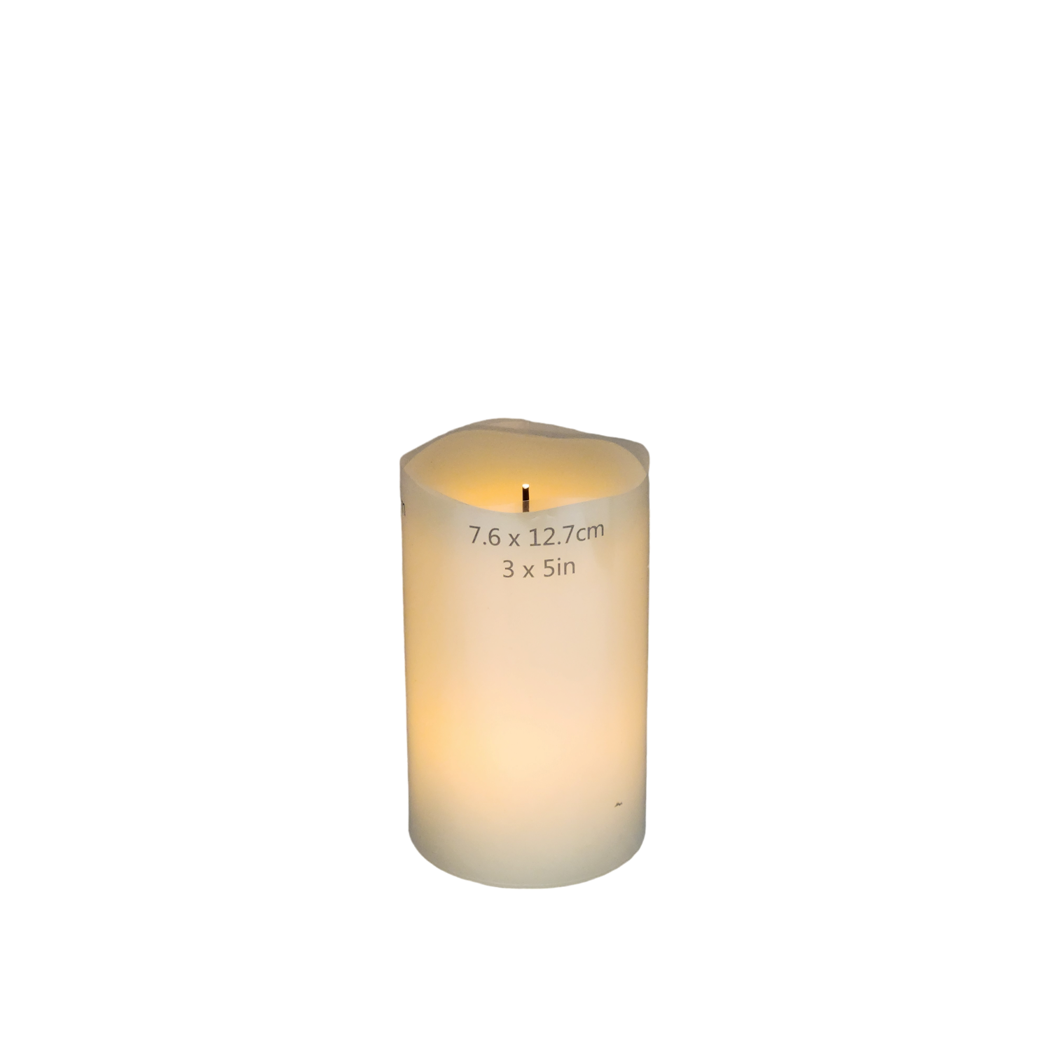 Wavy Edge Glow Wick Pillar Candle
