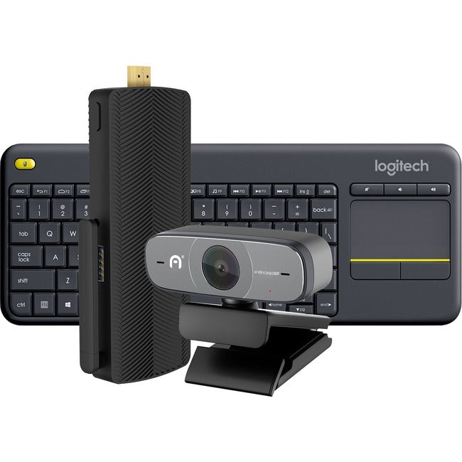 Azulle Access4 Pro Zoom Mini PC Stick with Keyboard and Camera Bundle