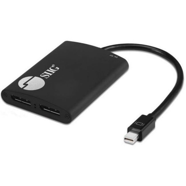 SIIG 4K 1x2 Mini DisplayPort 1.2 to DisplayPort MST Splitter CE-DP0J11