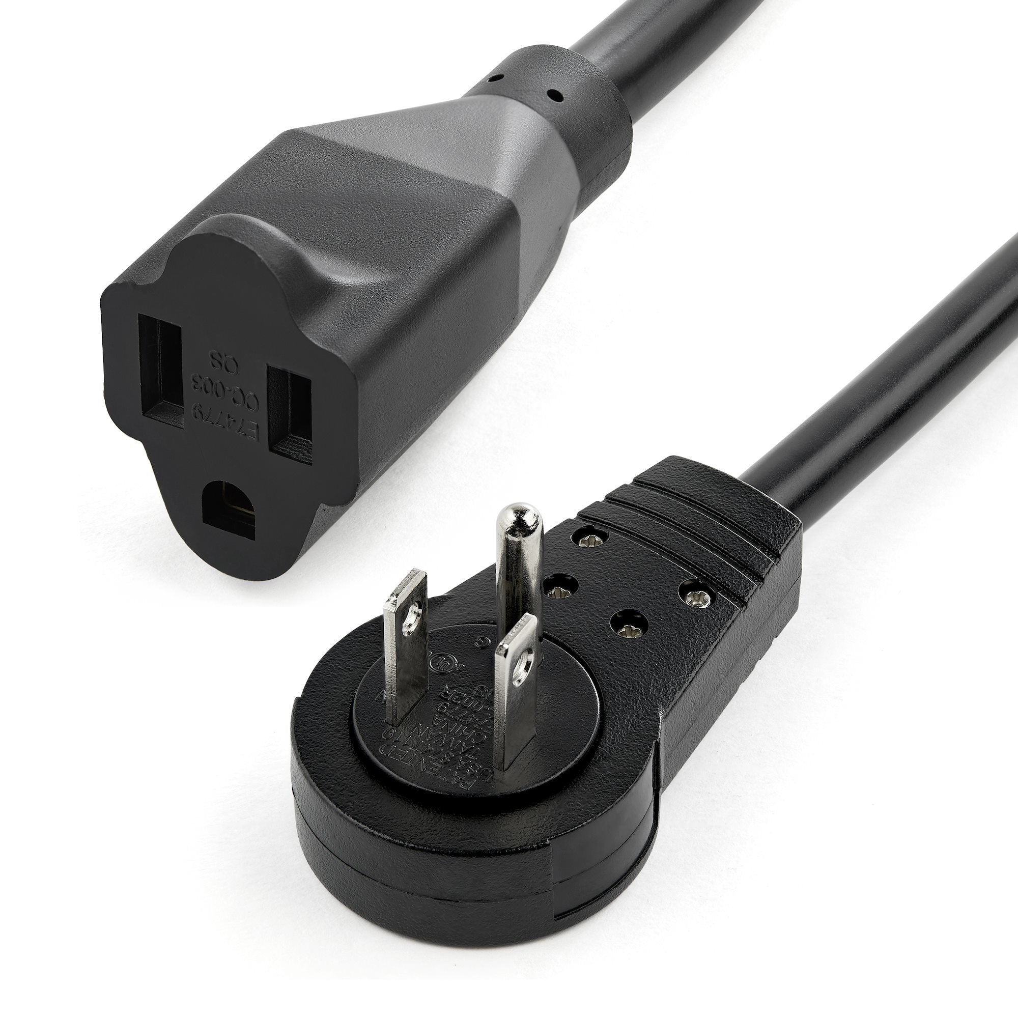 Startech.Com 6Ft (2M) Power Extension Cord - 360° Rotating RTPAC1016